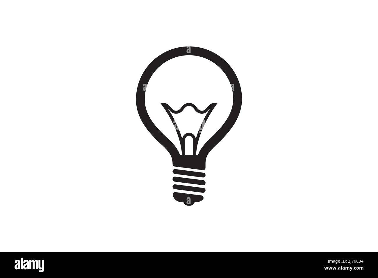Electric light bulb icon. Electricity lamp symbol. Vector illumination ...
