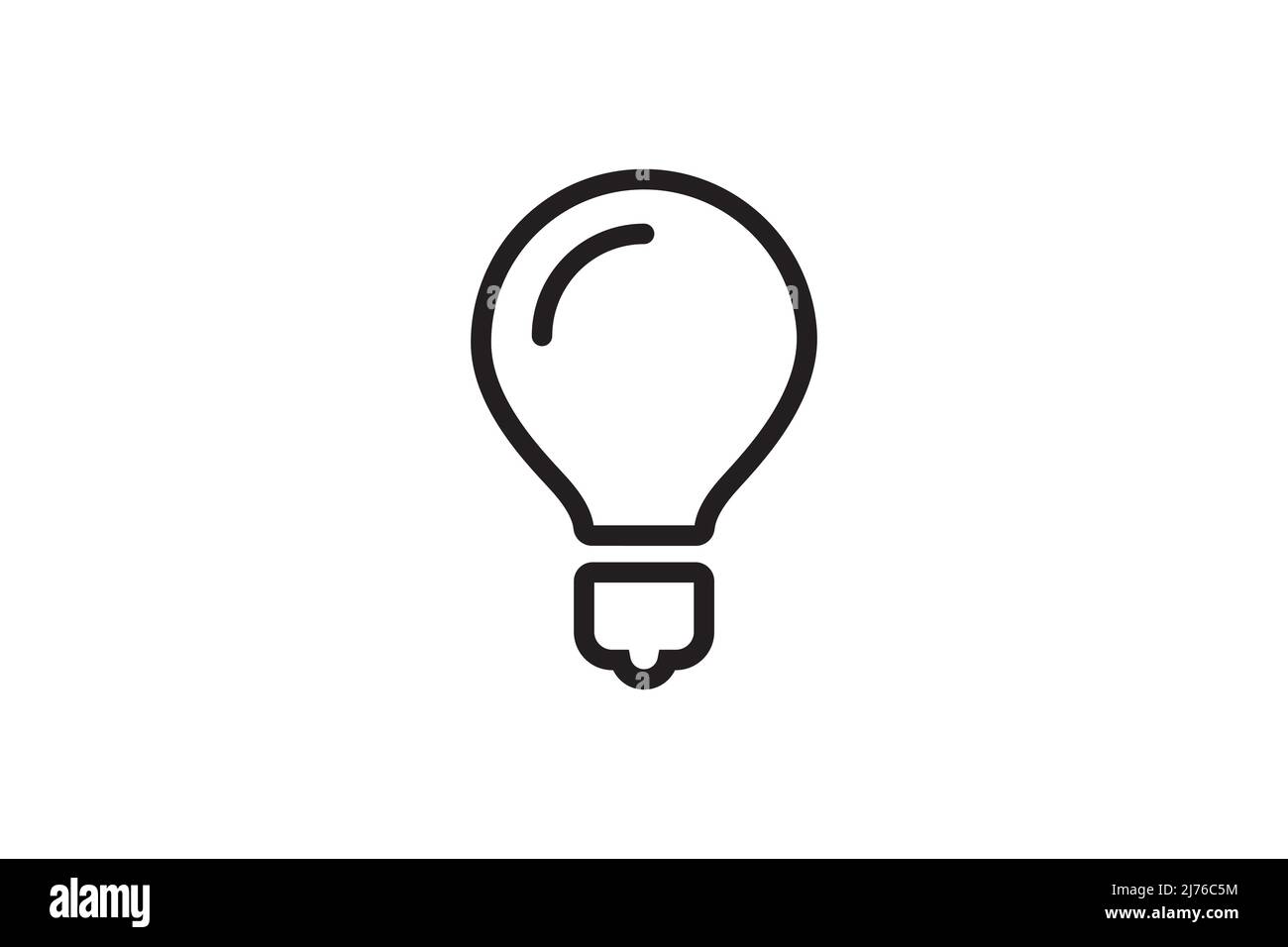 Electric light bulb icon. Electricity lamp symbol. Vector illumination ...