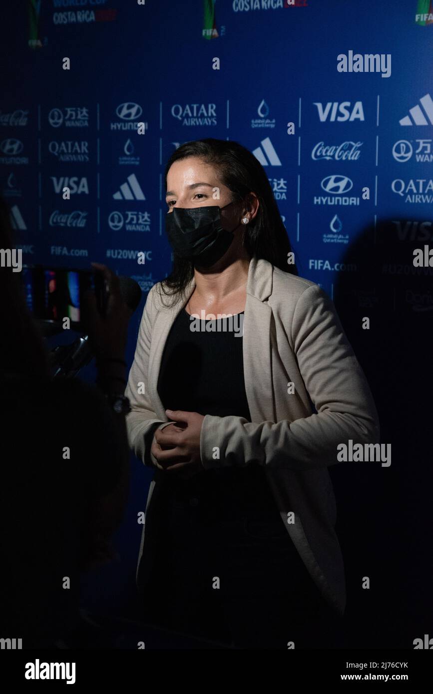 SAN JOSE, Costa Rica: Costa Rican athlete Maureen Solano being ...