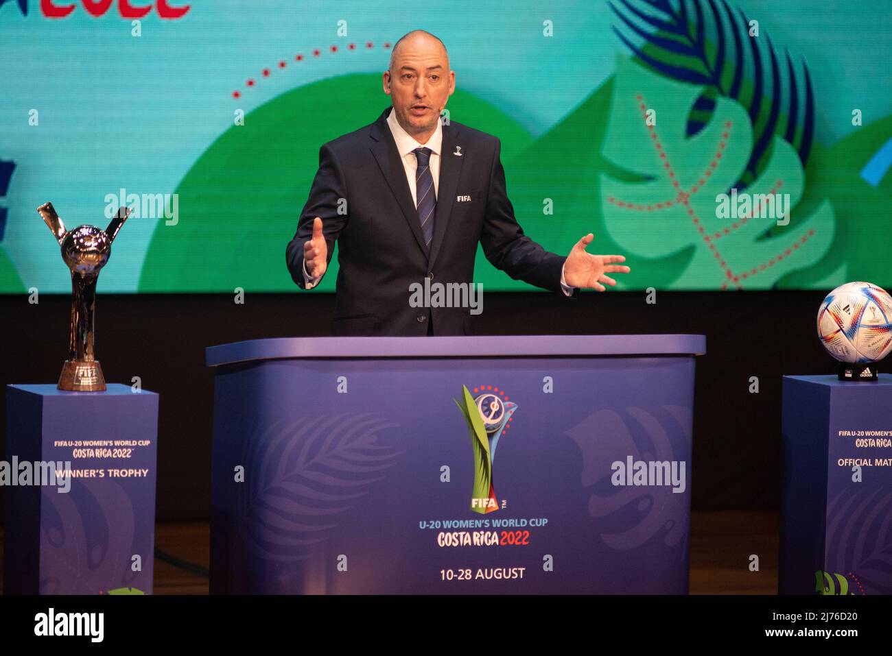 SAN JOSE, Costa Rica: Conductor Jaime Yarza, FIFA’s Director of ...