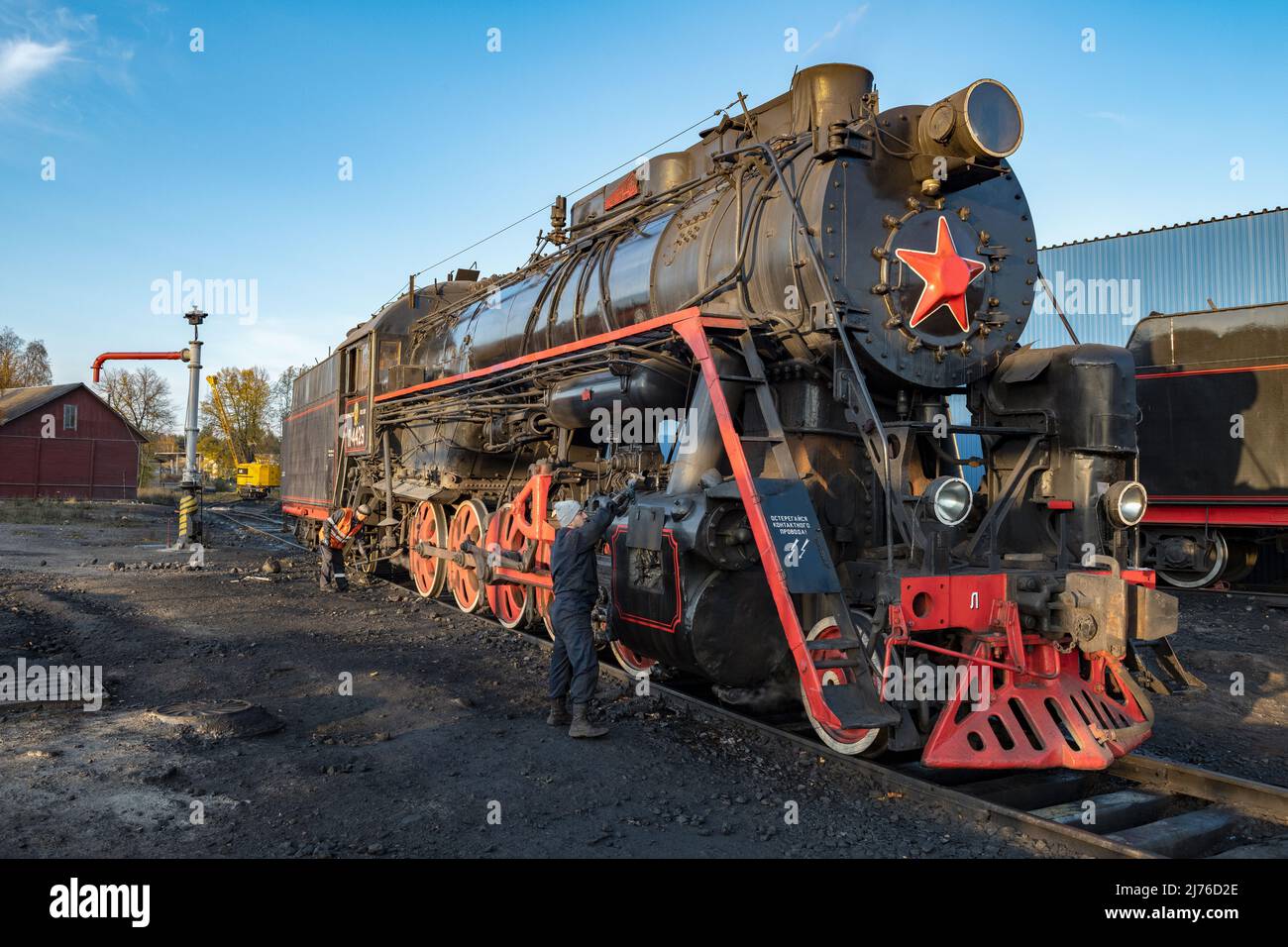 Maintenance steam locomotive hi-res stock photography and images - Alamy