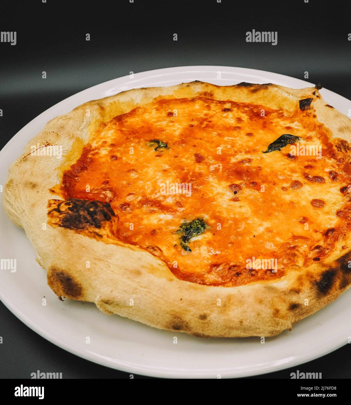 Homemade Neapolitan-style pizza Stock Photo - Alamy