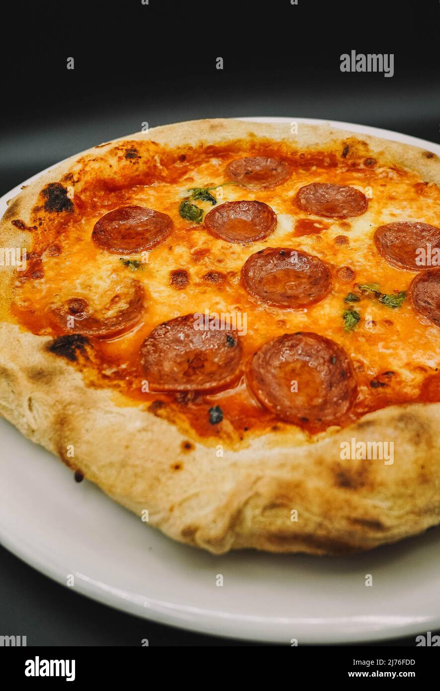 Homemade Neapolitan-style pizza Stock Photo - Alamy