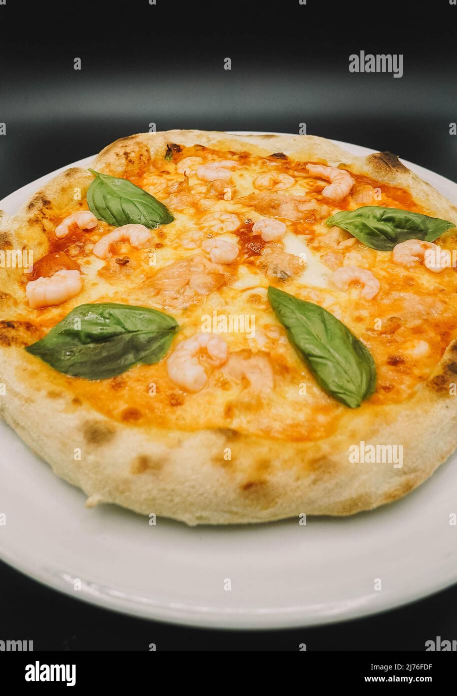 Homemade Neapolitan-style pizza Stock Photo - Alamy