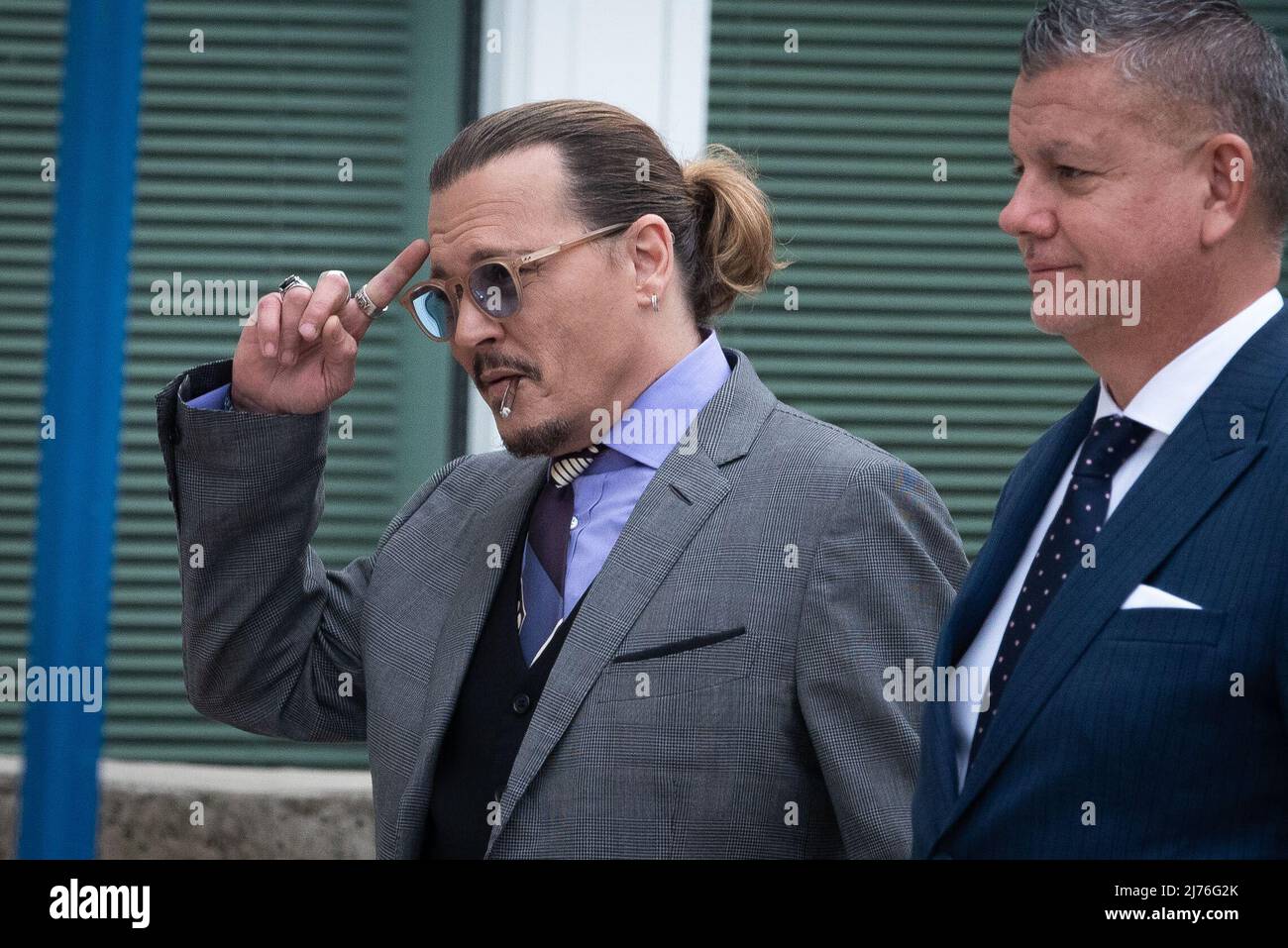 04 May 2022 - Johnny Depp. Anti-defamation trial at Fairfax County ...