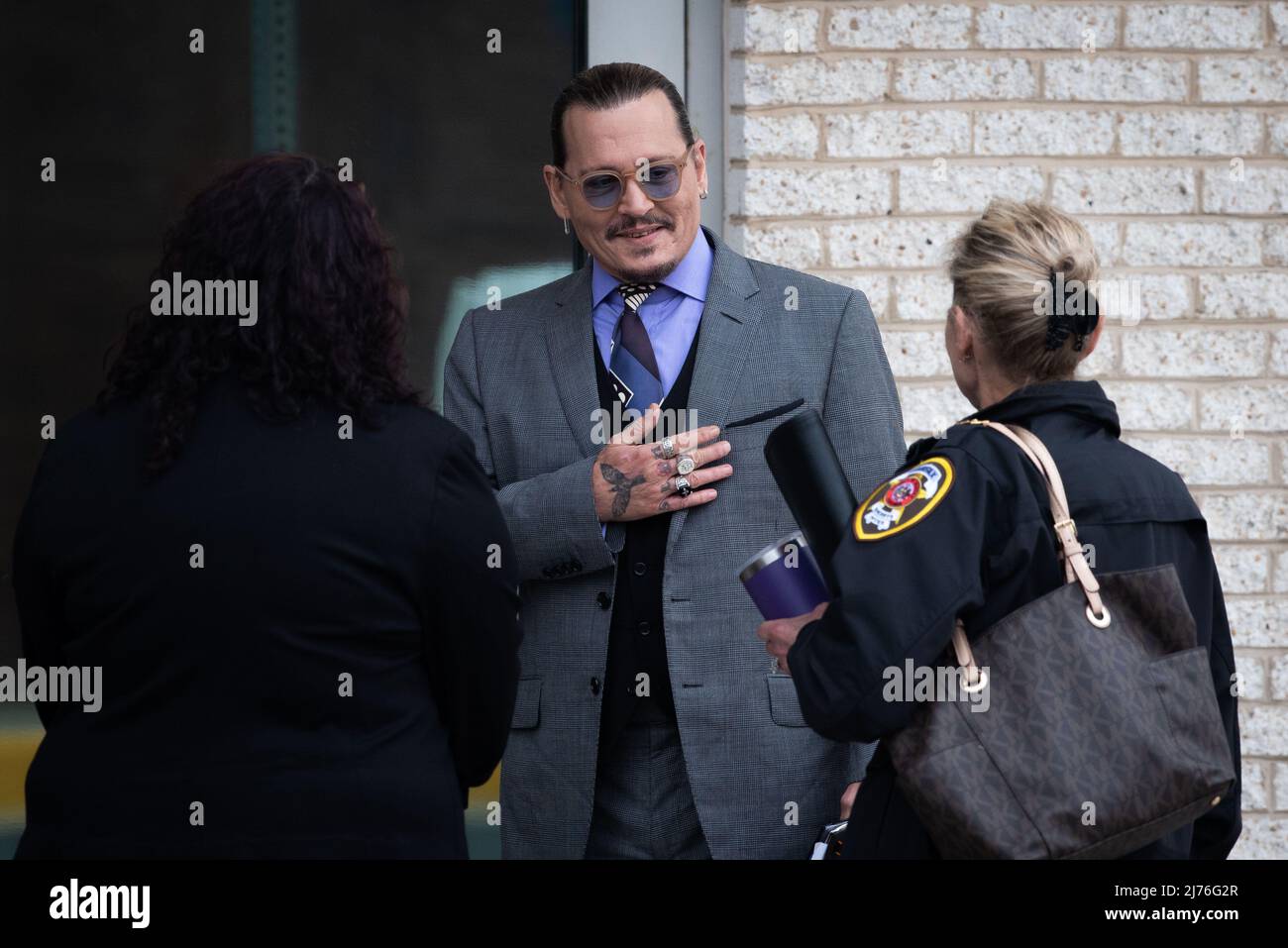 04 May 2022 - Johnny Depp. Anti-defamation trial at Fairfax County ...
