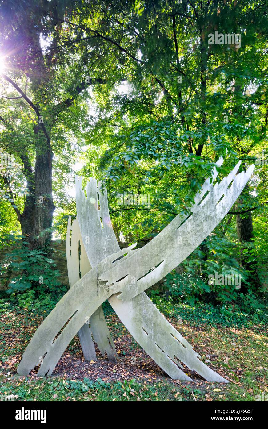 Brushstroke, Helmut Droll, Euerdorf artist, sculpture, Oberschwappach ...