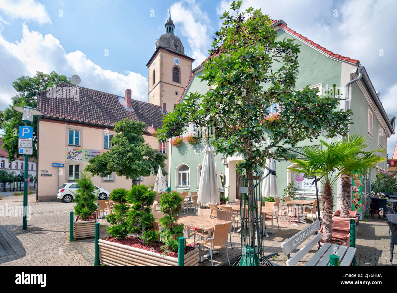 Restaurant, church castle, church, St. Michael, Reichsdorfmuseum, house ...