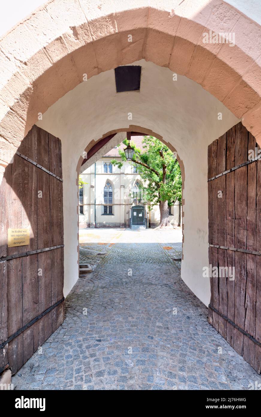 Church castle, gatehouse, gaden, church, St. Michael, Reichsdorfmuseum ...