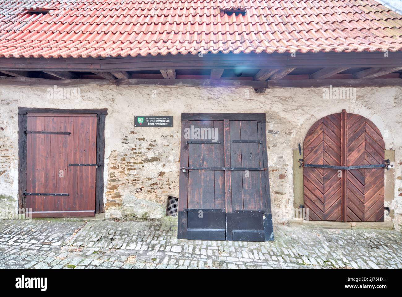 Church castle, gaden, storehouses, ReichsdorfMuseum, gaden complex ...