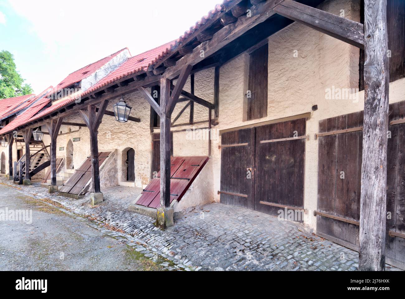 Church castle, gatehouse, gaden, church, St. Michael, Reichsdorfmuseum ...