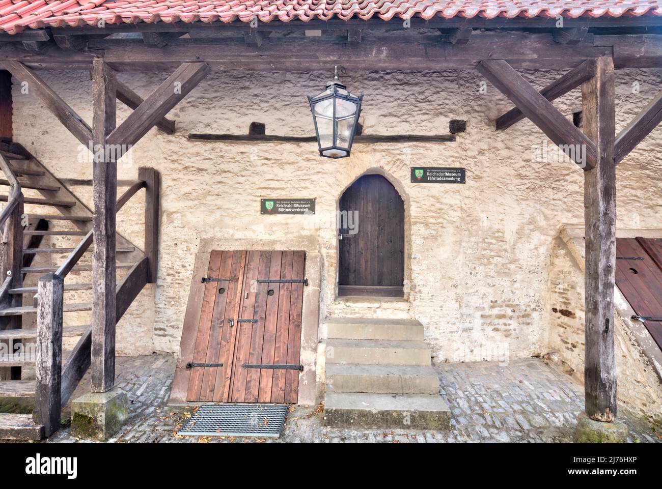 Church castle, gaden, storehouses, ReichsdorfMuseum, gaden complex ...