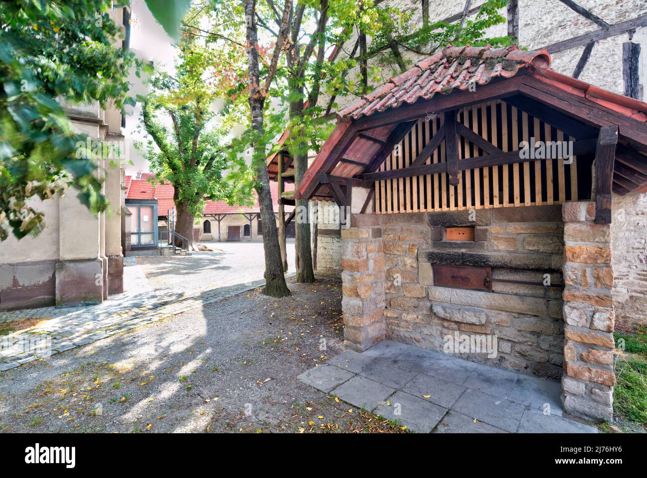 Church castle, gaden, storehouses, ReichsdorfMuseum, gaden complex ...