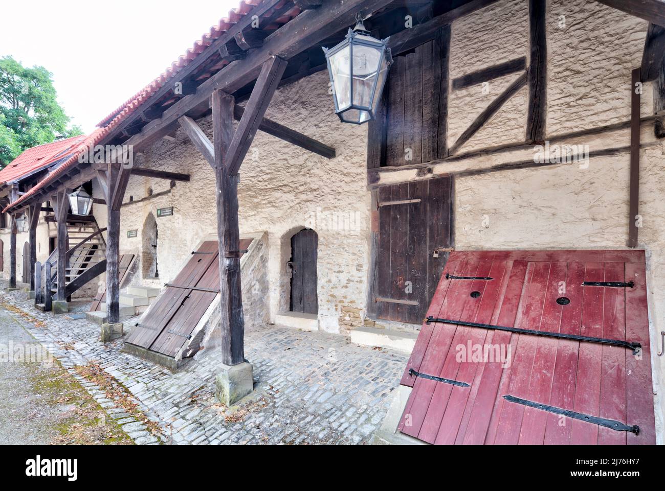 Church castle, gaden, storehouses, ReichsdorfMuseum, gaden complex ...