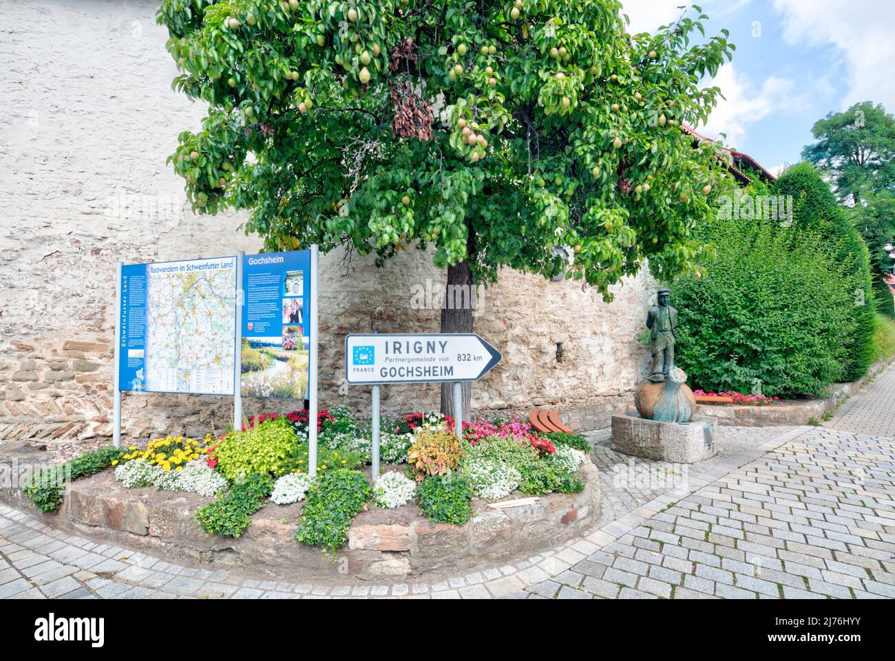 Church castle, gaden, storehouses, gadenanlage, house facade, summer ...