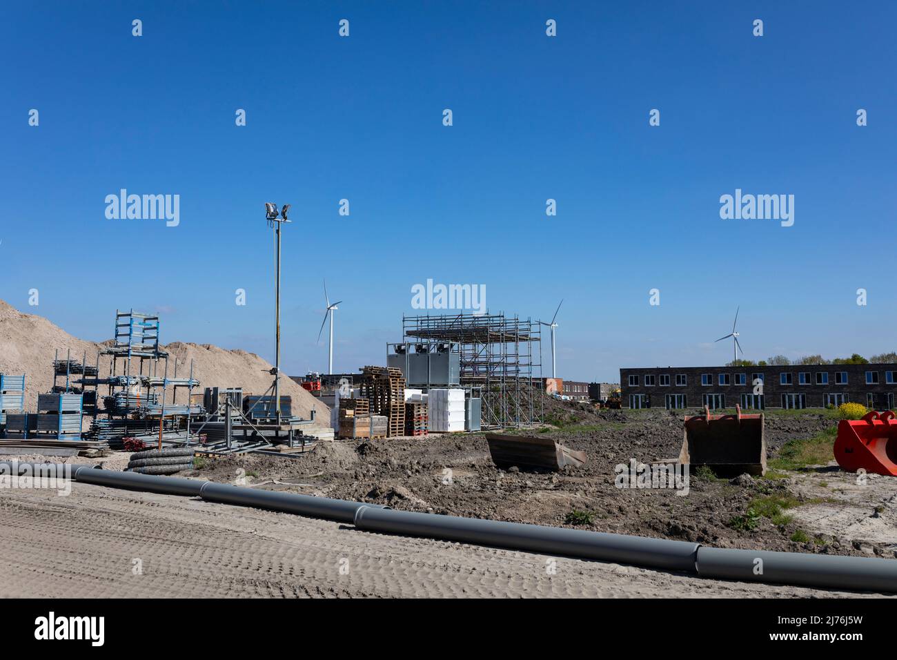 Building site in Oosterwold, Almere the Netherlands Stock Photo - Alamy