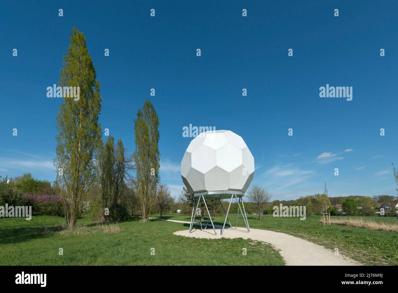 Station radome weather radar in the weather park hi-res stock ...