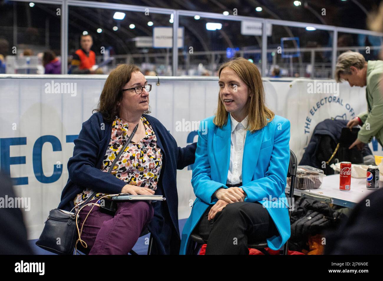 SDLP Press Officer Catherine Matthews (left) with UUP candidate Lauren ...