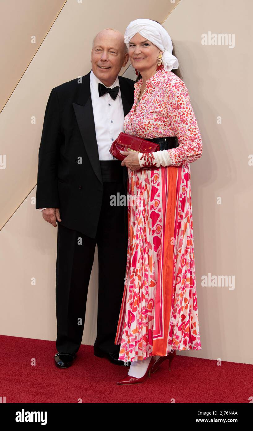 Julian Fellowes and Emma Joy Kitchener attends the world premiere of ...