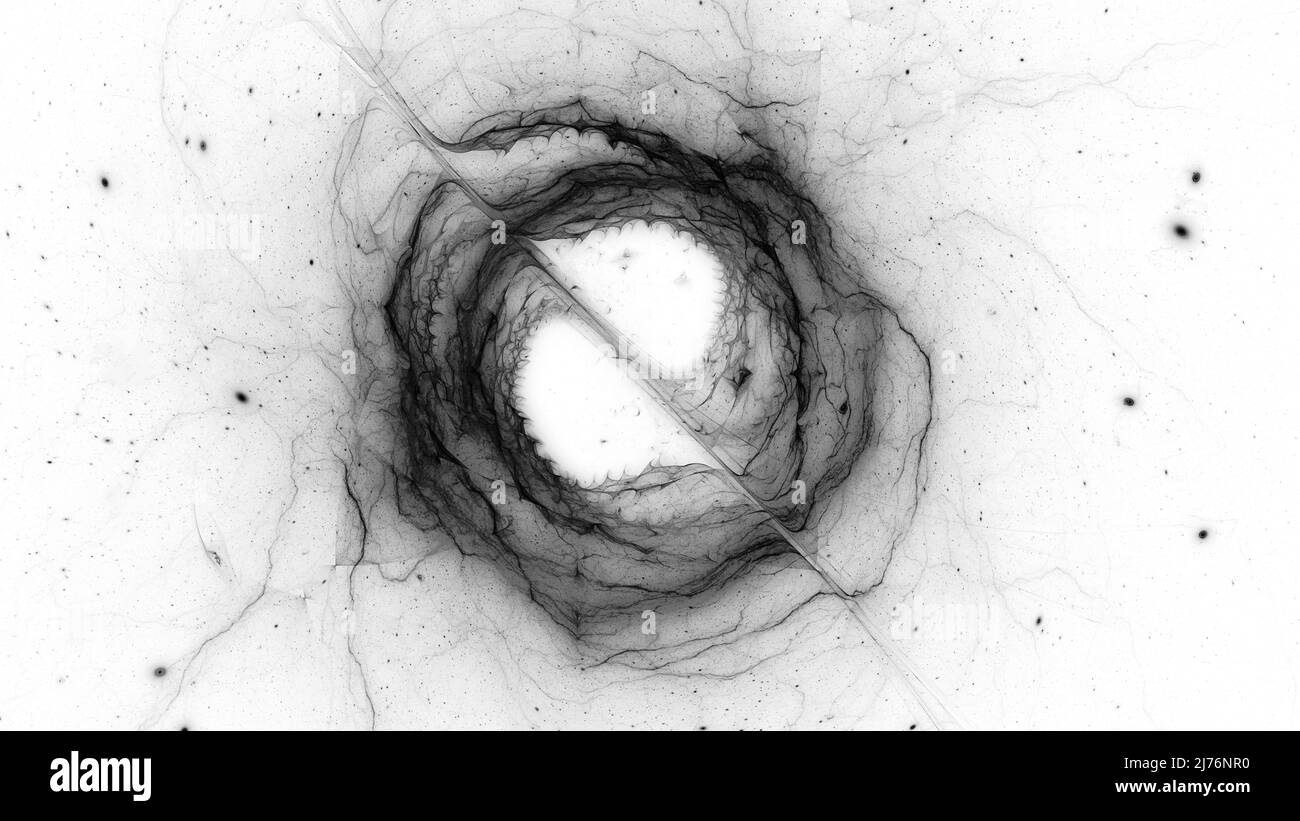 Forming of accretion disk with dark matter and energy, black and white ...