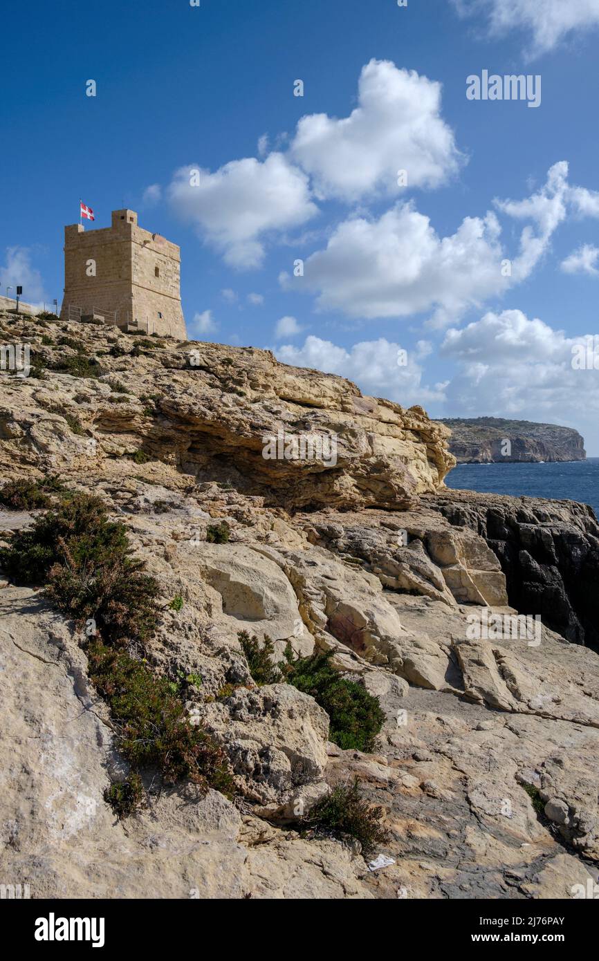 The Sciutu Tower at Qrendi, Malta Stock Photo - Alamy