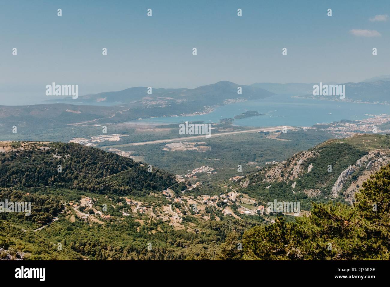 Beautiful nature mountains landscape. Kotor bay, Montenegro. Views of ...