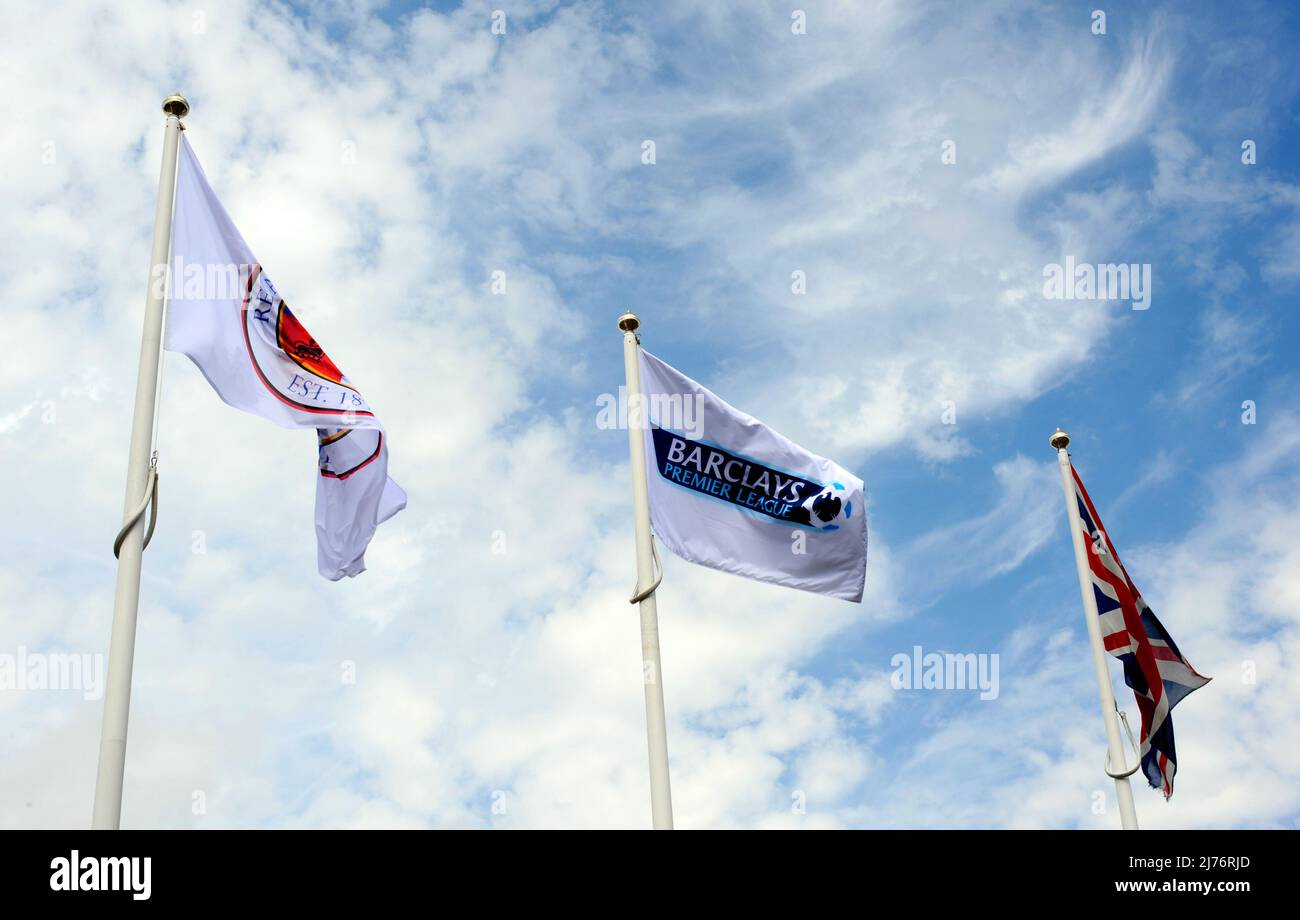 Stoke city stadium flag hi-res stock photography and images - Alamy