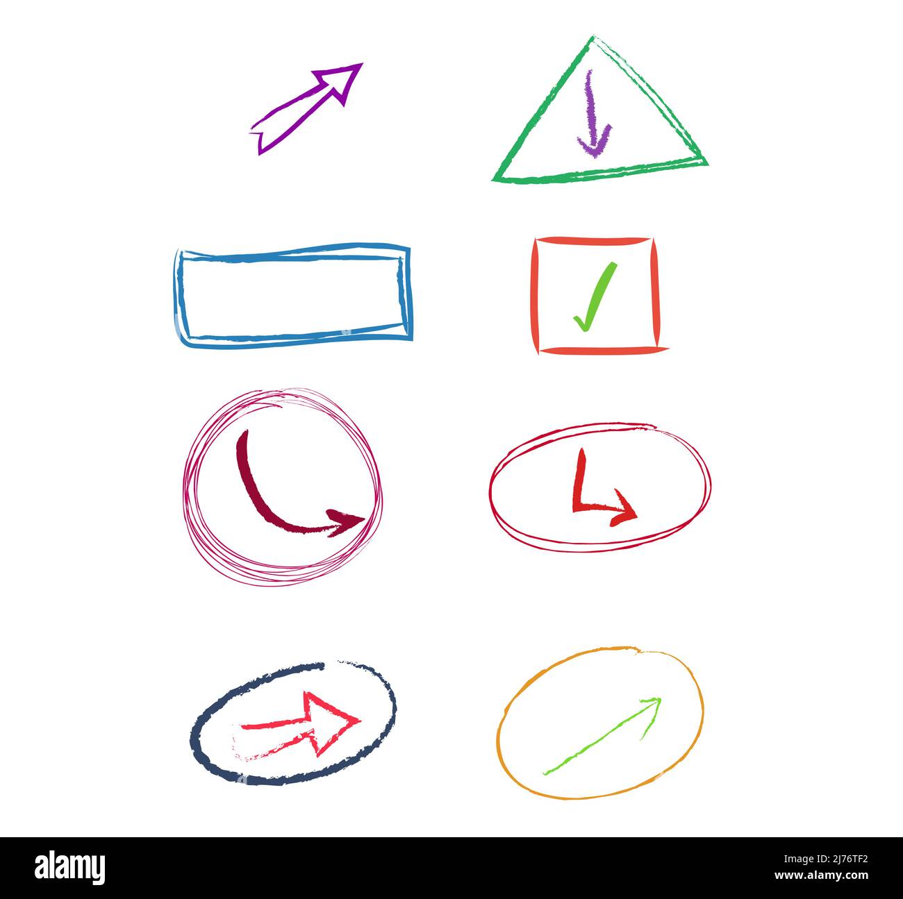 Hand Drawn Scribble Annotation Markers Stock Vector Image & Art - Alamy