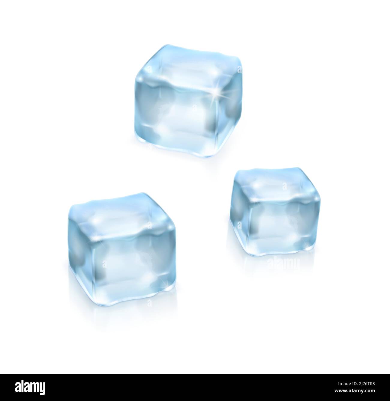 Wet glass, ice cubes Stock Vector Images - Alamy