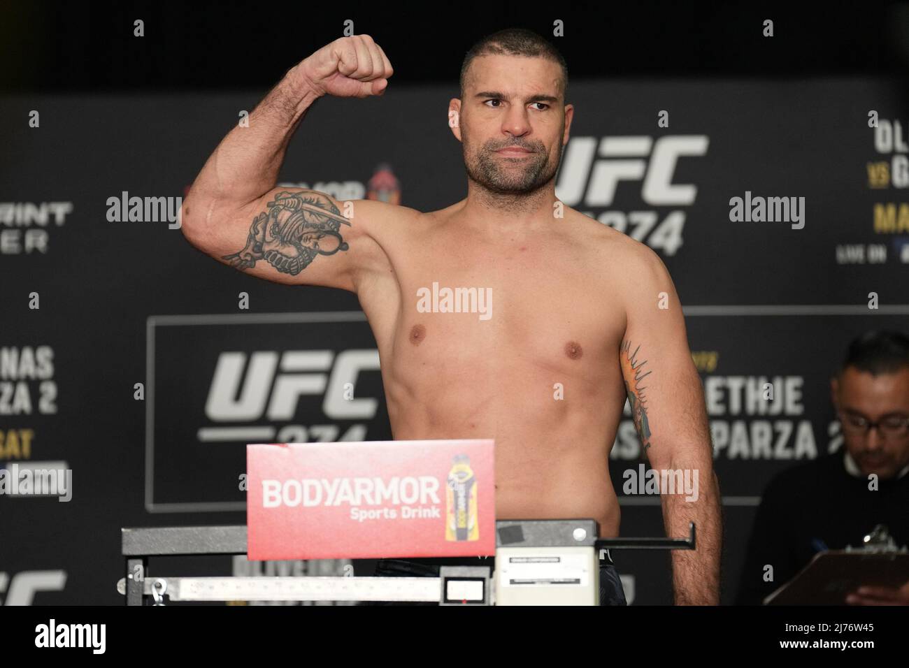 PHOENIX, AZ - May 6: Maurício Rua steps on the scale at Hyatt Regency ...