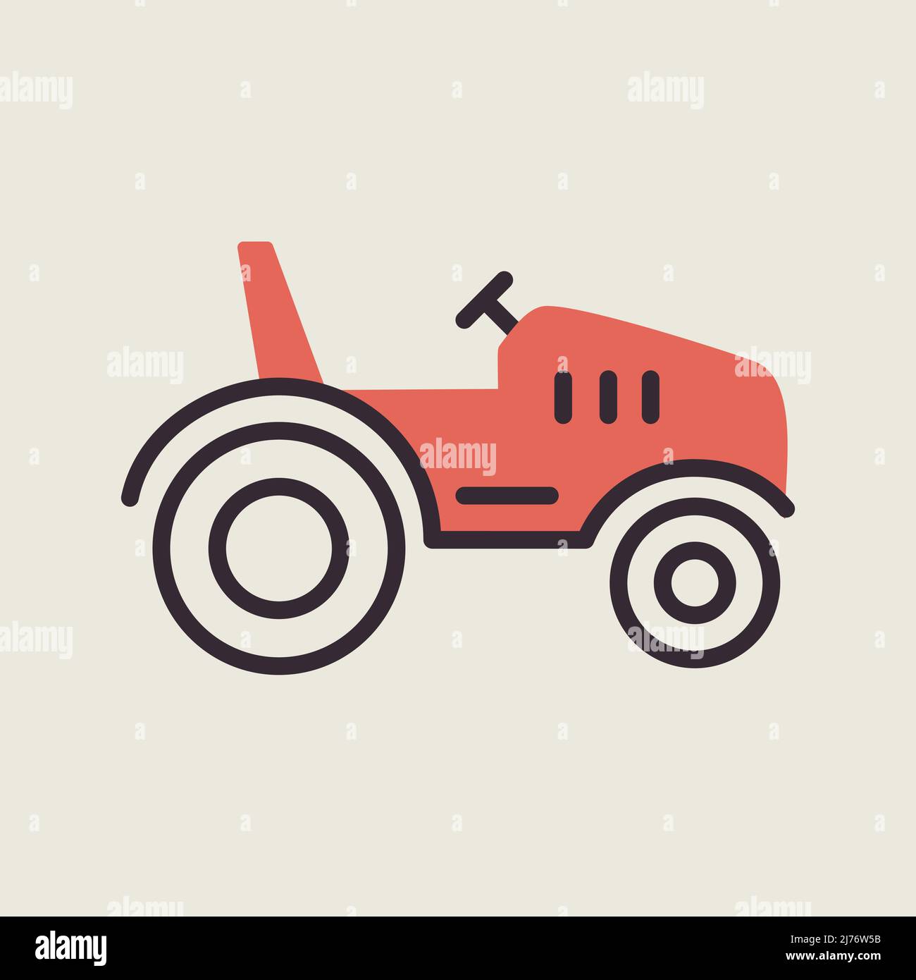 Tractor isolated icon. Farmer machine. Agriculture sign. Graph symbol ...