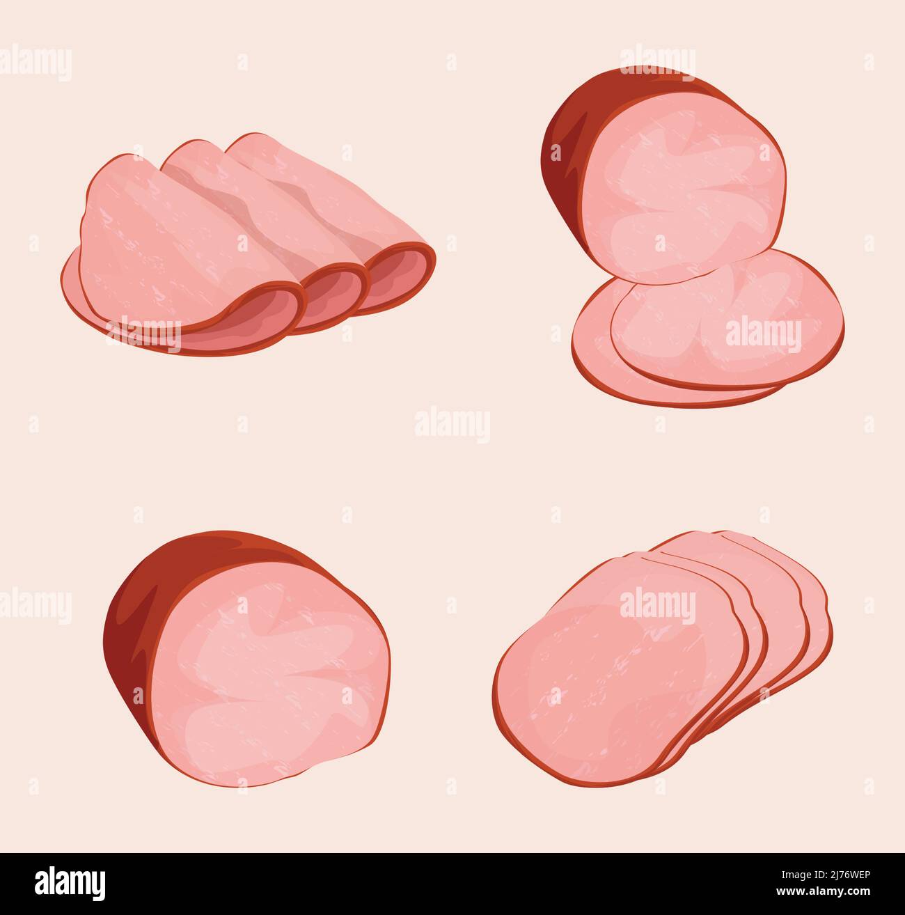 Ham shapes Stock Vector Images - Alamy