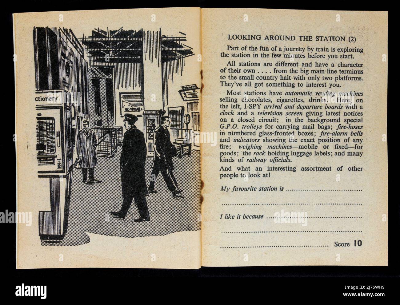 Replica copy of the "I-SPY on a Train Journey" by I-Spy Books, a piece ...