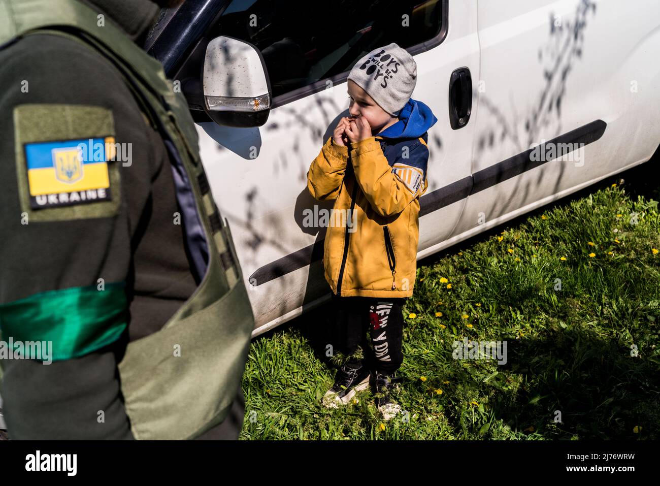 May 6, 2022, Luch, Mykolaiv's Oblast, Ukraine: Igor, a child ready to ...