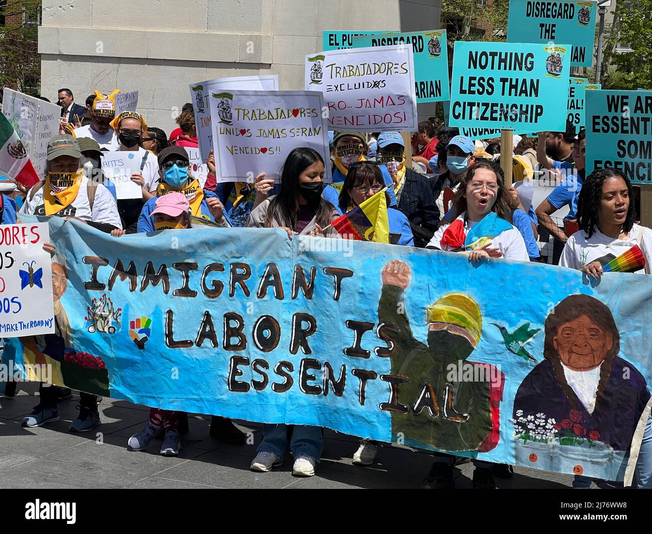 Day of labor demonstrators hi-res stock photography and images - Alamy