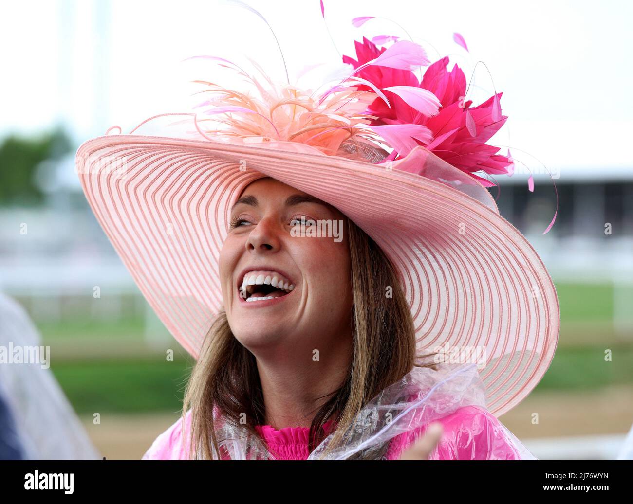 Horse racing fans show off their Oaks fashion attire as they prepare ...