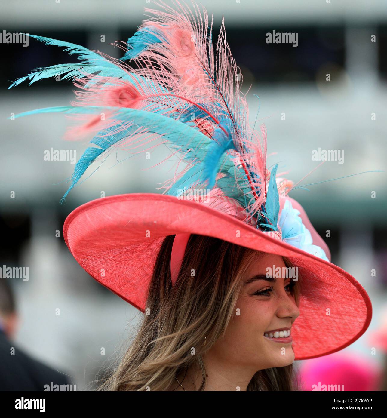 Horse racing fans show off their Oaks fashion attire as they prepare ...