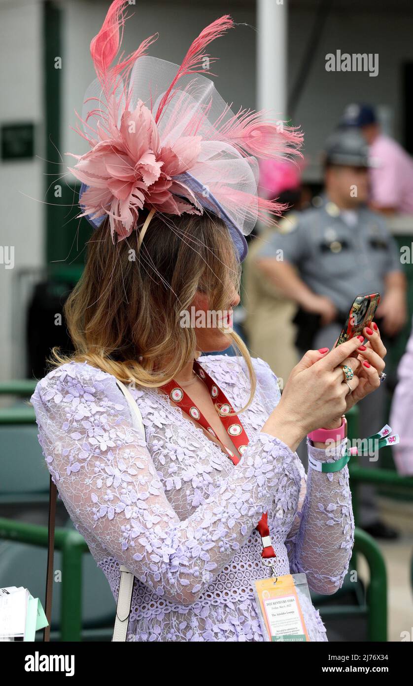 Horse racing fans show off their Oaks fashion attire as they prepare ...