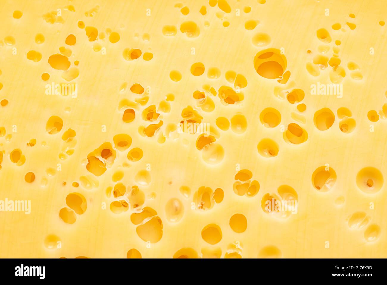 Structure of cheese with small holes close-up. Food background Stock ...