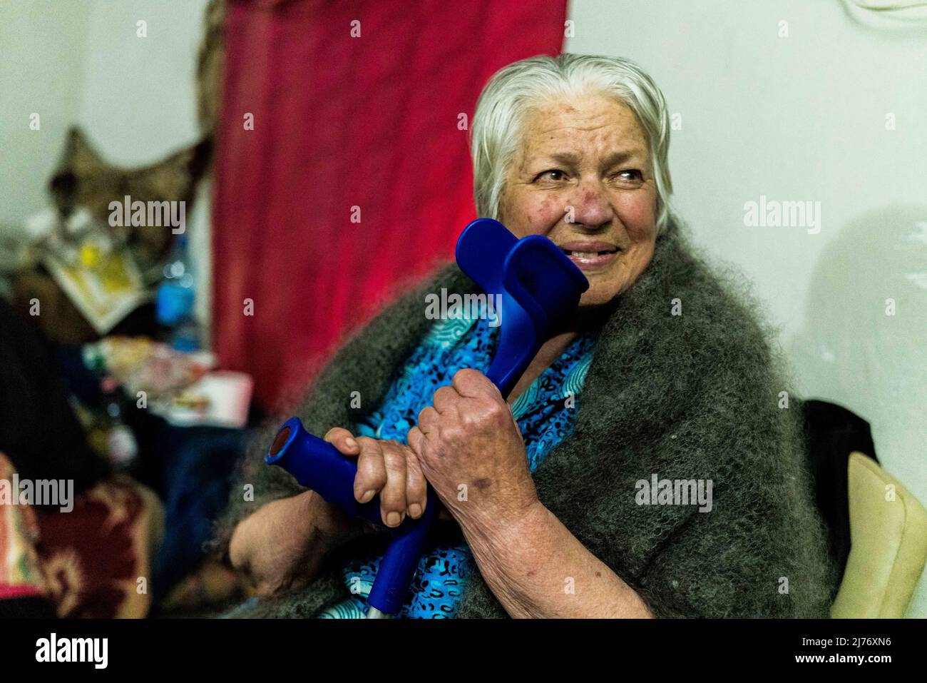 May 6, 2022, Luch, Mykolaiv's Oblast, Ukraine: Elderly ladies in the ...