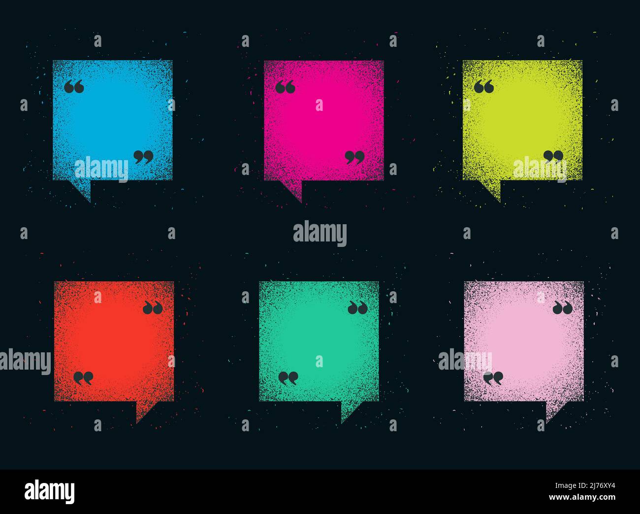 Colorful Speech Bubbles With Grunge Stock Vector Image & Art - Alamy