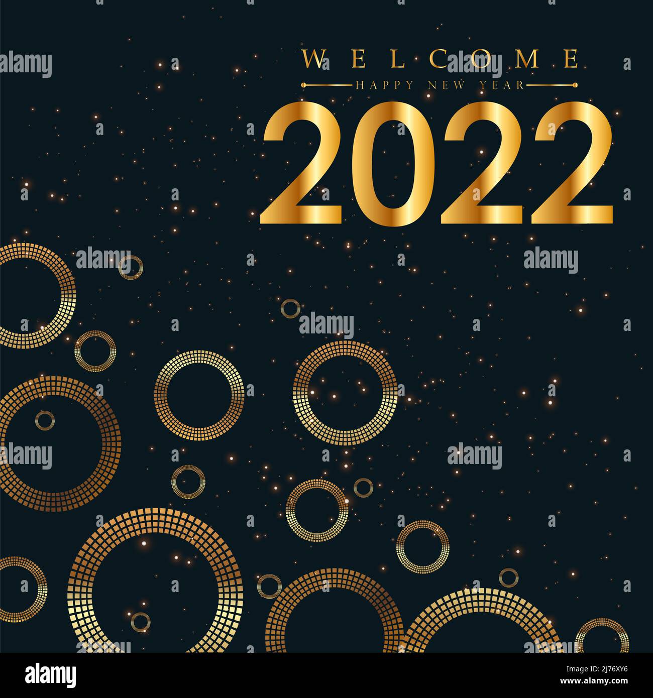 Welcome Happy New Year 2022 Stock Vector Image & Art - Alamy