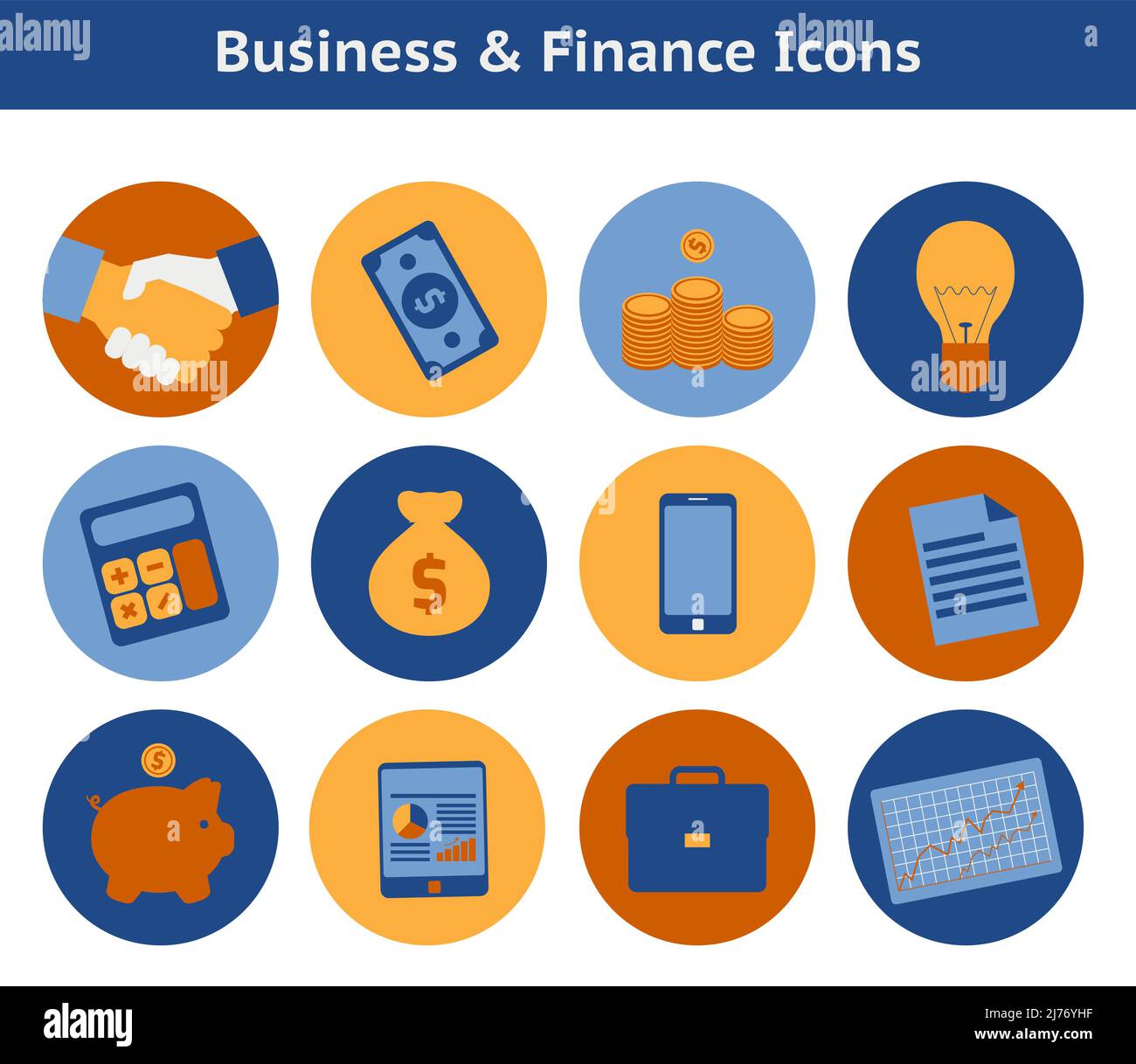 Financial growth icons dollar Stock Vector Images - Alamy