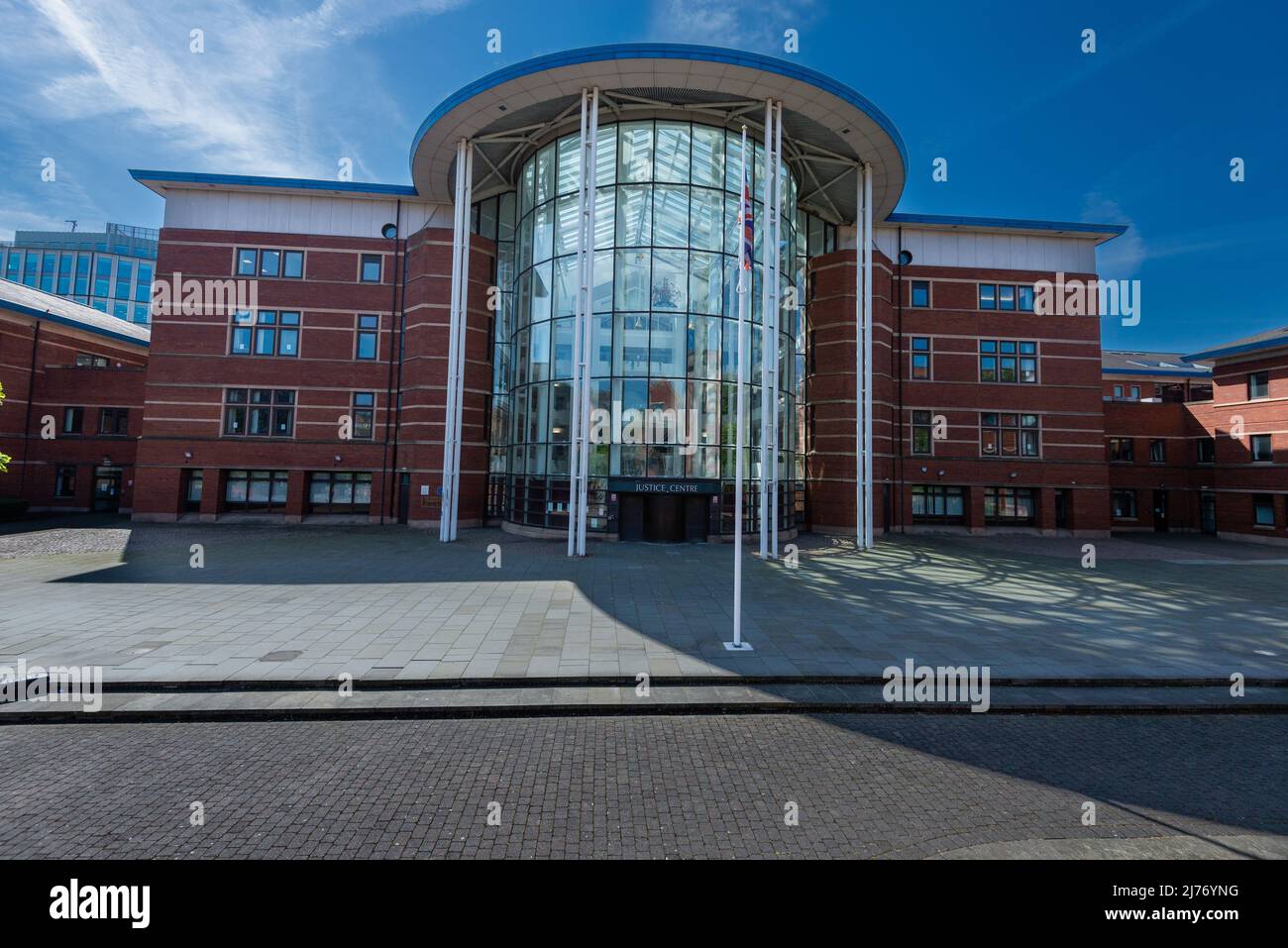 The exterior of Nottingham Magistrates' Court viewed from the canal ...