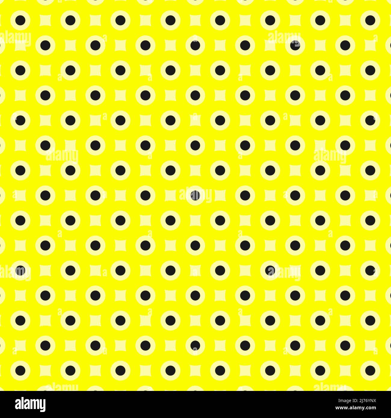 Black Yellow Polka Dot Pattern Stock Vector Image & Art - Alamy