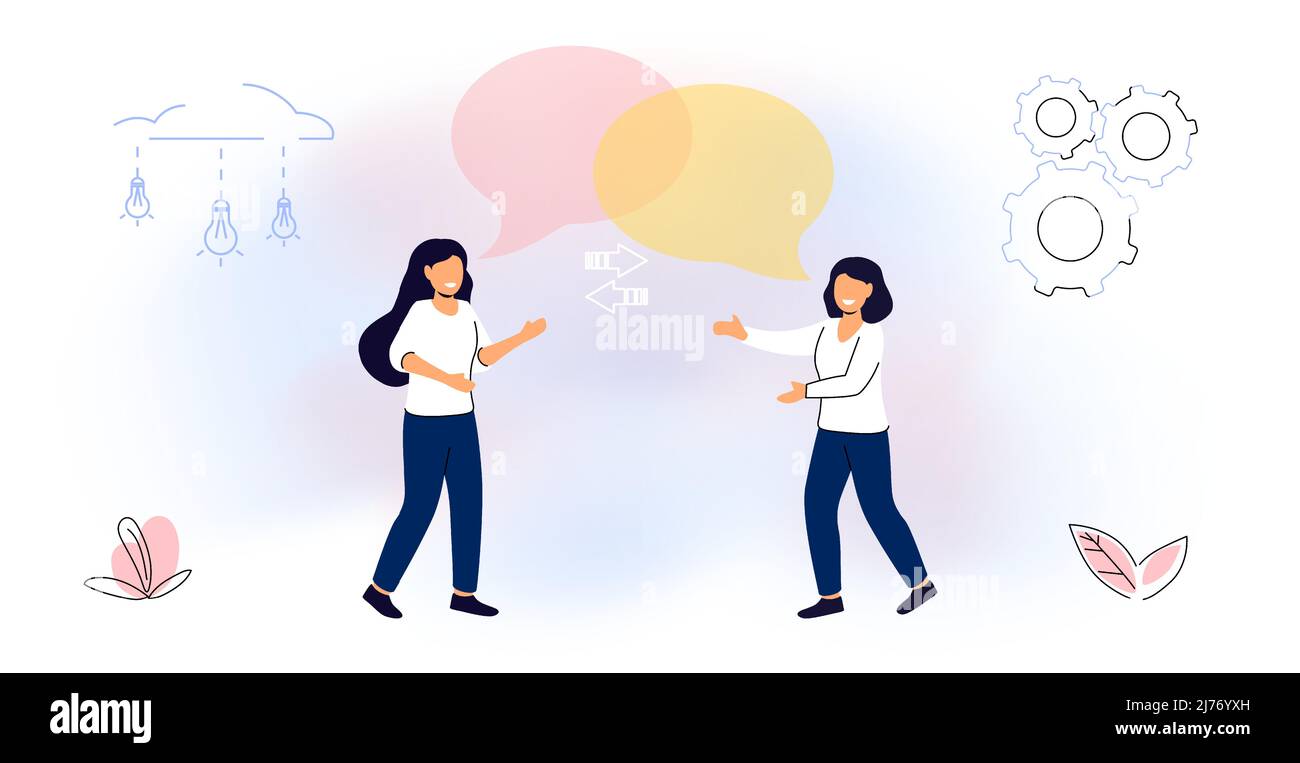 Finding common ground Stock Vector Images - Alamy