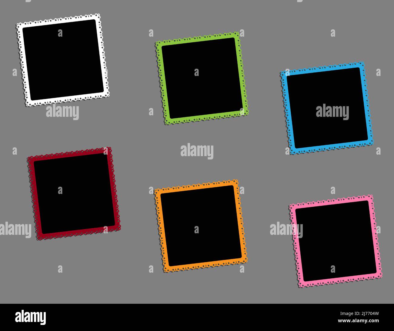 Photo collage wall Stock Vector Images - Alamy