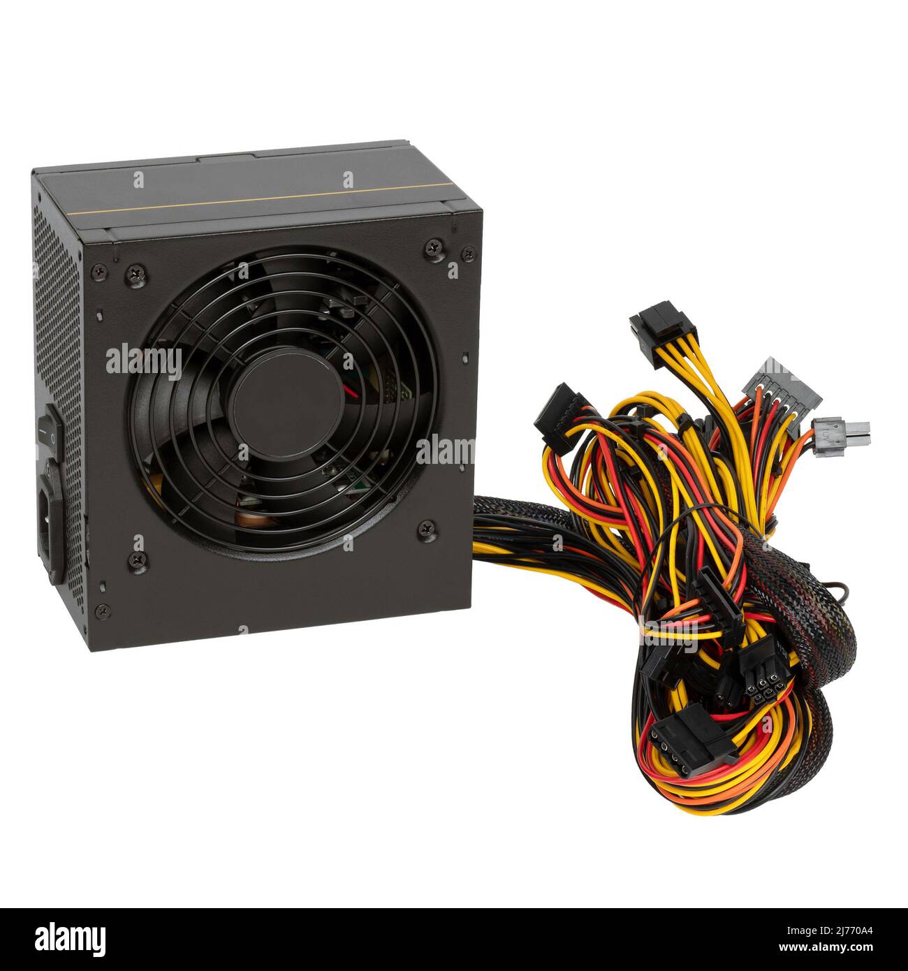 power supply for a computer isolated on a white background Stock Photo ...