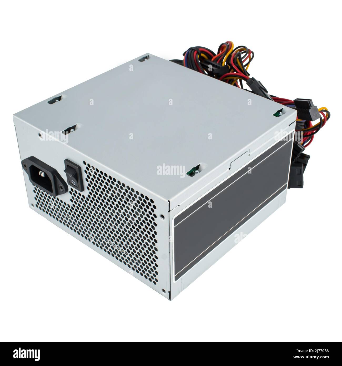 power supply for a computer isolated on a white background Stock Photo ...