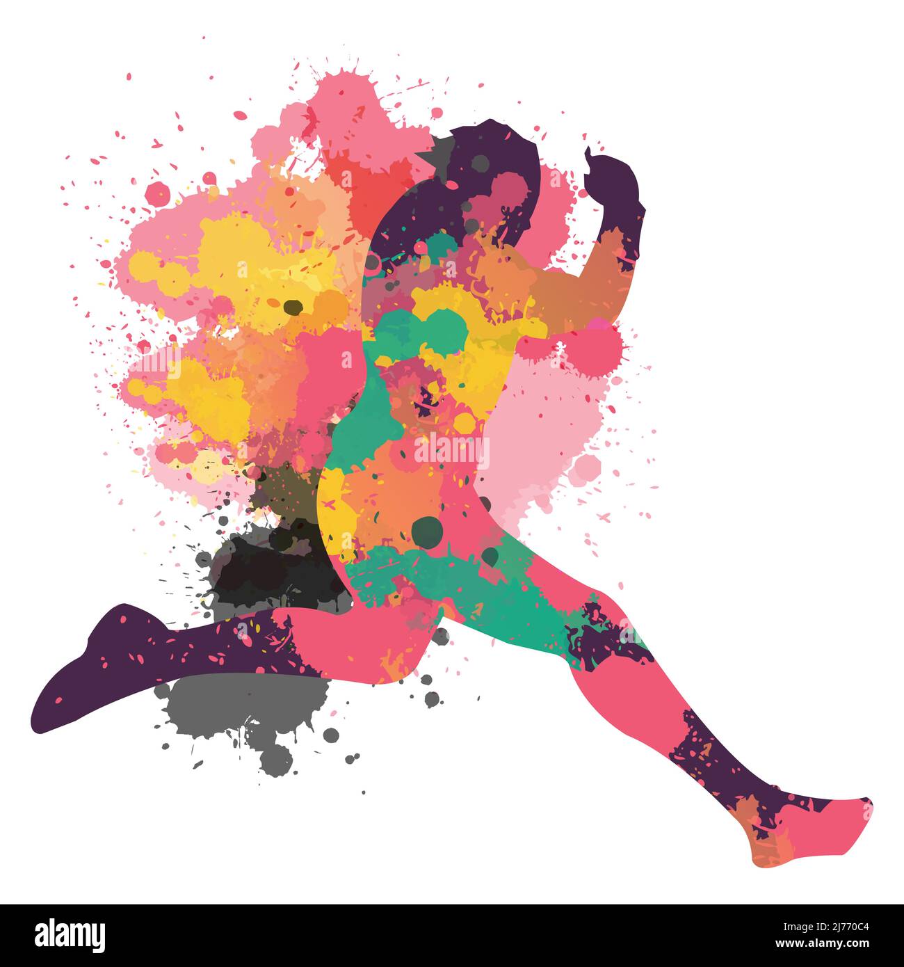 Running splat Stock Vector Images - Alamy